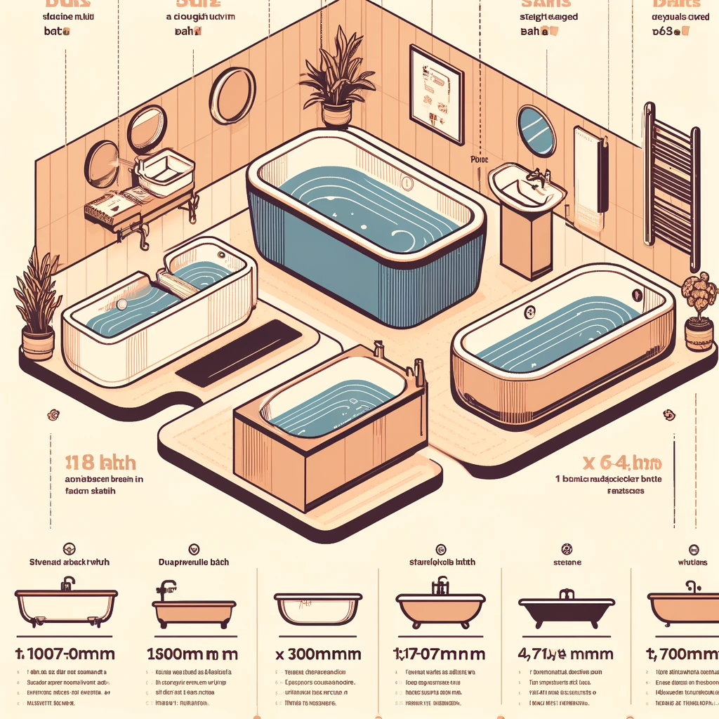 Standard Bath Sizes in the UK - Landlord Property Maintenance
